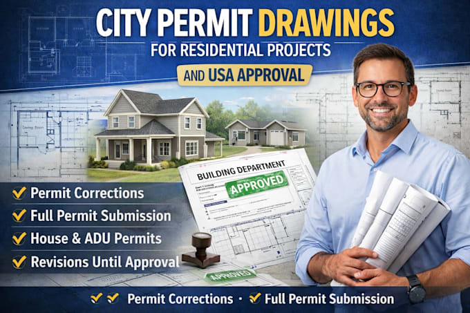 Prepare city permit drawings for residential project by Angelavictor932 ...