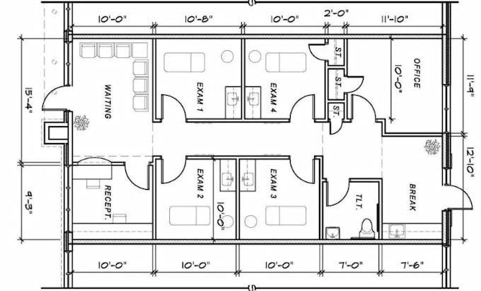 Design medical center floor plan clinic layout healthcare architecture ...