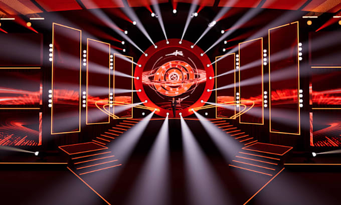 Do 3d stage design , 3d stage lighting, virtual staging, 3d sound ...
