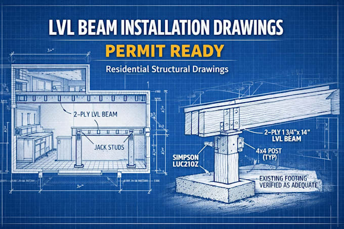 Prepare structural beam calculations and drawings for building permits ...