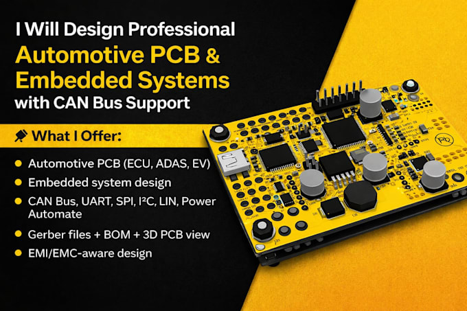 Develop stm32 can bus or lin bus firmware for automotive systems by ...