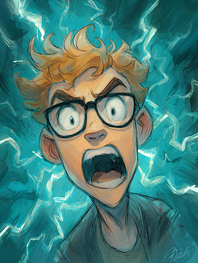 Create custom comic character art in professional style by Khalidbush ...