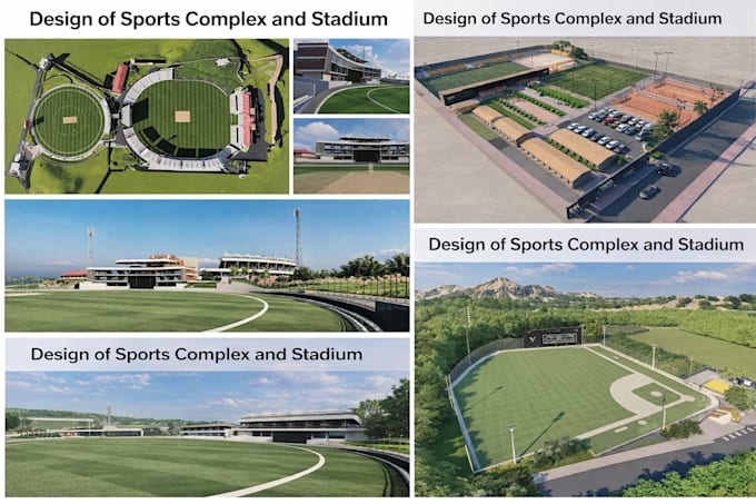 Design sports complex and stadium as a professional arrchitect by ...