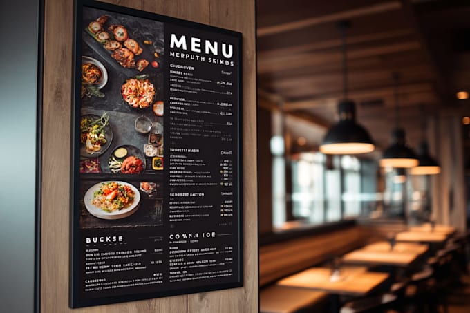 Design modern, professional, custom digital restaurant menus by ...