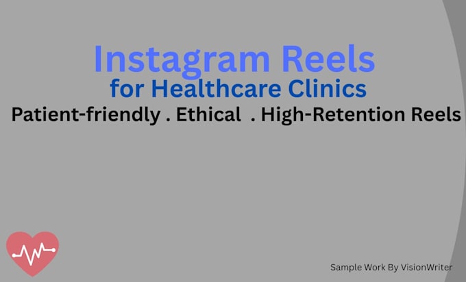 Create healthcare instagram content and reels by Visionwriter44 | Fiverr