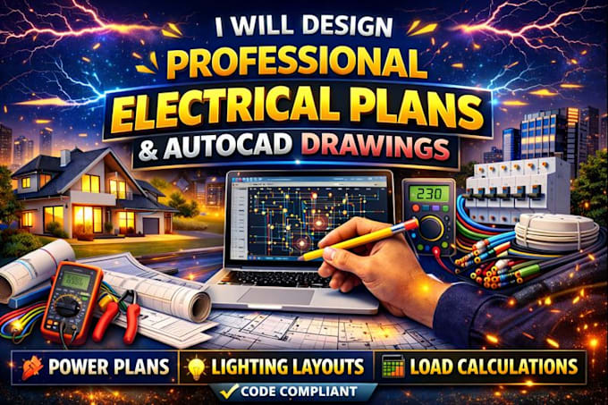 Design electrical plans and autocad electrical drawings and panel ...