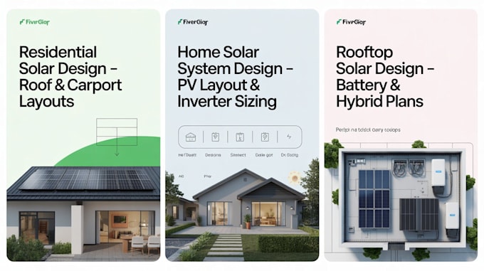 Provide rooftop solar design for homes, battery and hybrid solar system ...