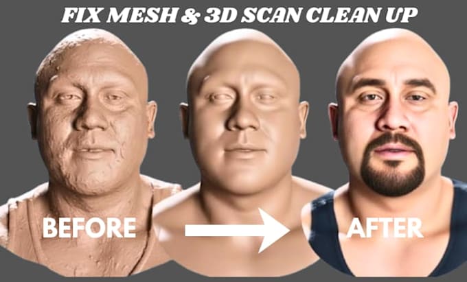 Fix 3d mesh repair stl file repair 3d scan cleanup retopology for 3d ...