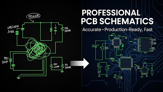 Create professional pcb schematics and circuit diagram for your project ...