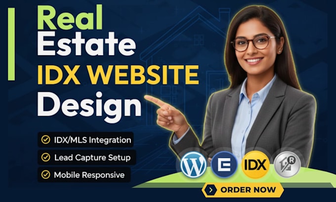 Build a realtor agent real estate website with idx mls integration in ...