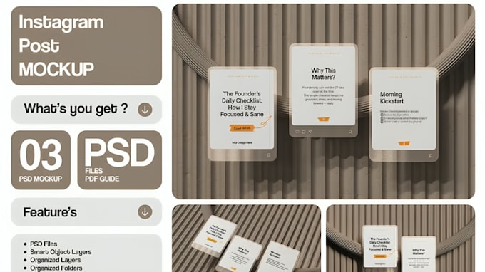 Create animated instagram posts, reel cover animations, moving carousel ...