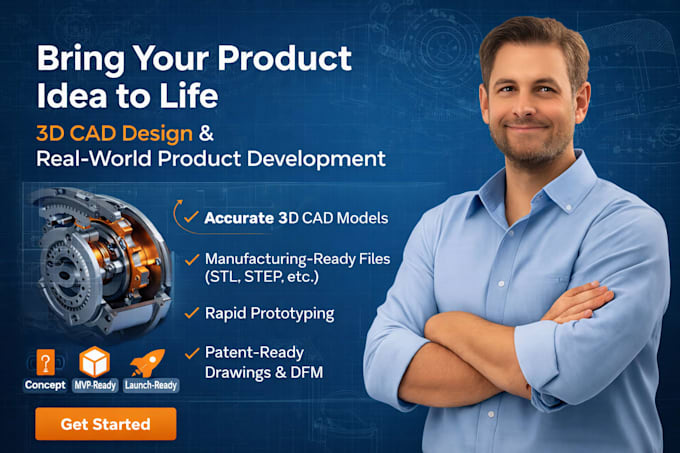 Do industrial product design, 3d cad design 3d product design using ...