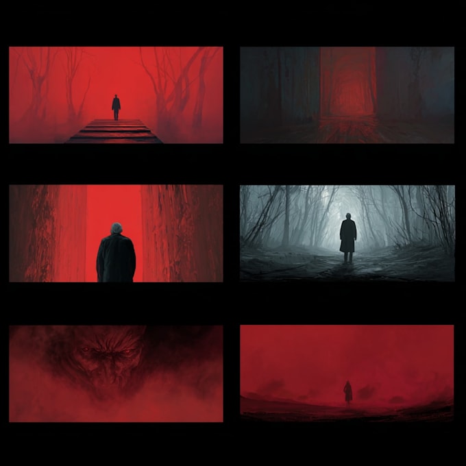 Draw a youtube scary horror thumbnails by Tomaringaye | Fiverr