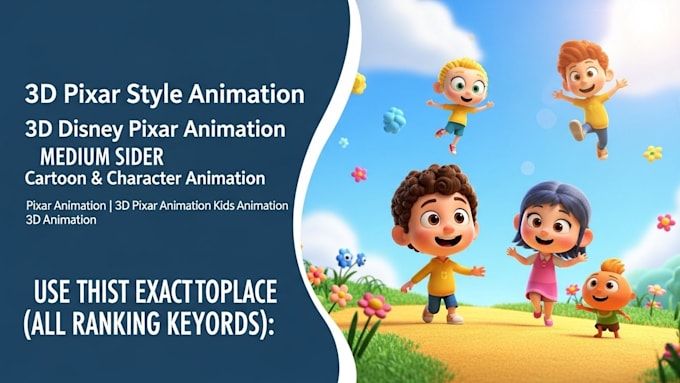 Create 3d pixar style cartoon character animation or avatar by Haruki ...
