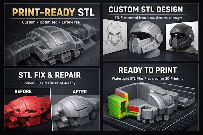 Crear archivos stl listos para imprimir en 3d
