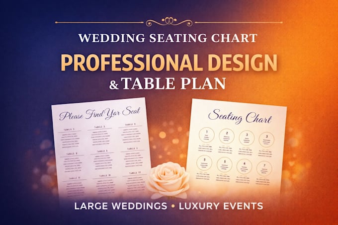 Design a professional wedding seating chart and table plan by ...