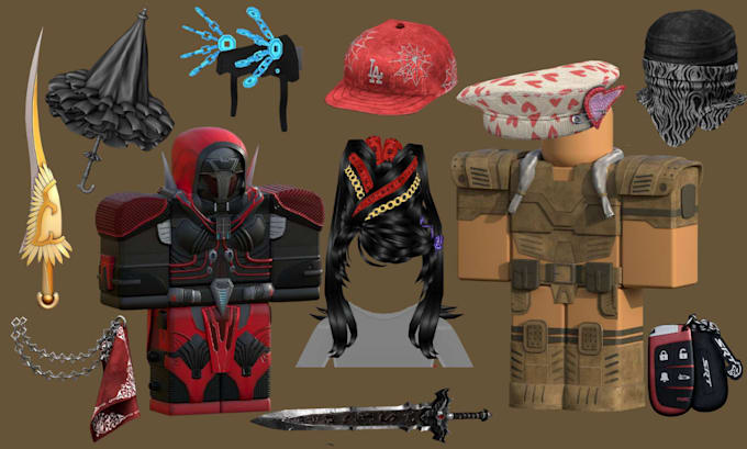 Design 3d roblox ugc accessories, wearable roblox ugc model, roblox ...