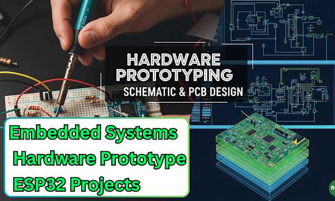 Make hardware prototyping, schematic, pcb design, esp32, esp8266, stm32 ...