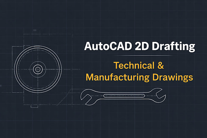 Do autocad 2d drafting and technical drawings by Kkdesignlab | Fiverr