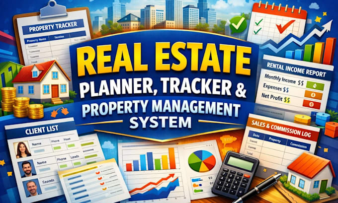 Create a real estate planner, tracker, budget planner, pdf lead magnet ...