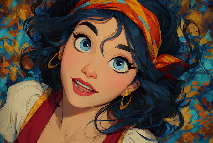 Draw magical disney portrait art for you by Bayodatjie | Fiverr