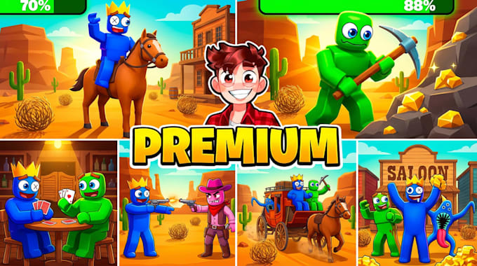 Design roblox gfx gaming thumbnail roblox avatar minecraft art gfx ...