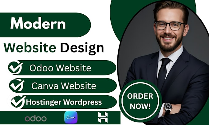 Design and develop responsive odoo, hostinger, or canva websites your ...