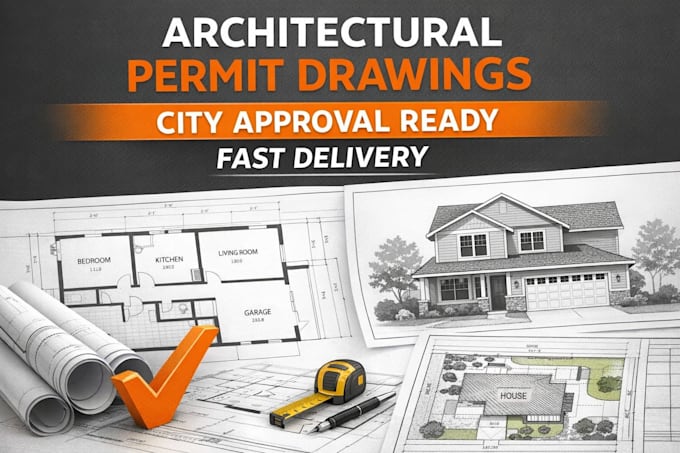 Create architectural permit drawings for city approval fast by ...