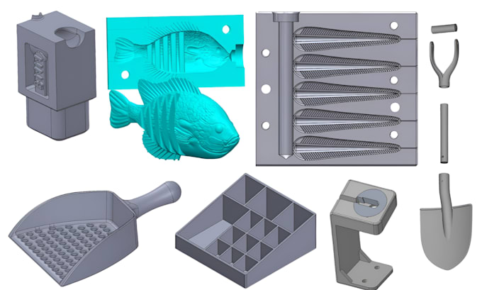 Design injection mold dfm and mold ready plastic parts enclosure for ...