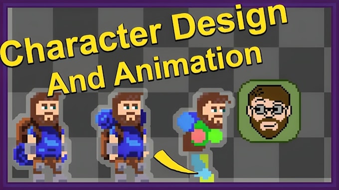Create pixel art animation, animated pixel characters, looping pixel ...