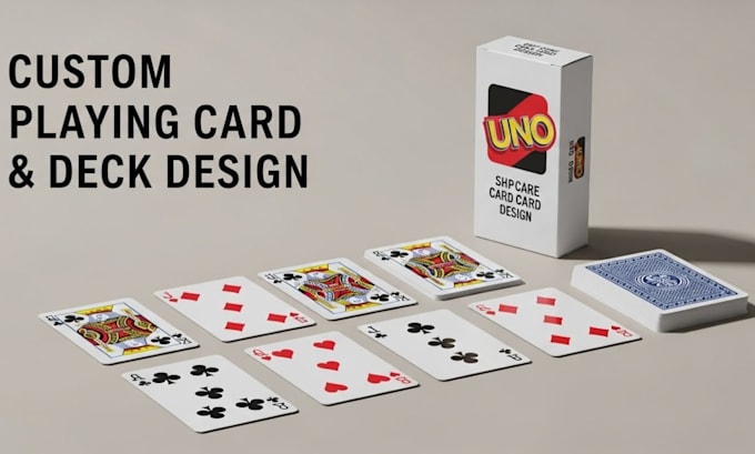 Design printable playing uno poker card deck card box packaging mockups ...