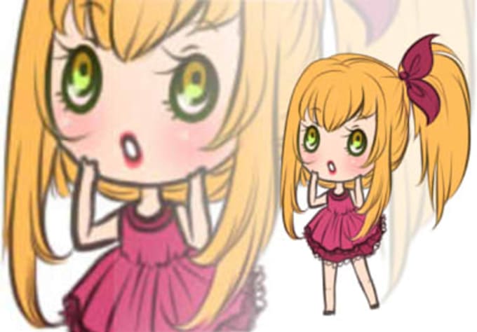 Draw you in this adorable cartoon / chibi style by Dancemove | Fiverr