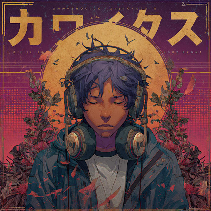 Design anime album cover art for your music cover by Joaassan | Fiverr