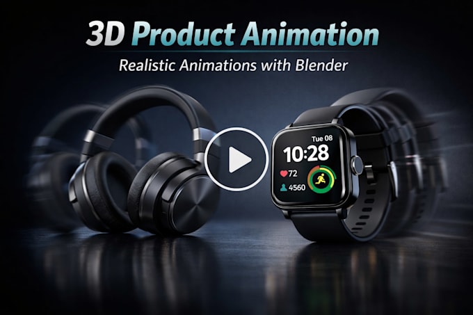 Create realistic 3d product animation in blender by Design_servie | Fiverr