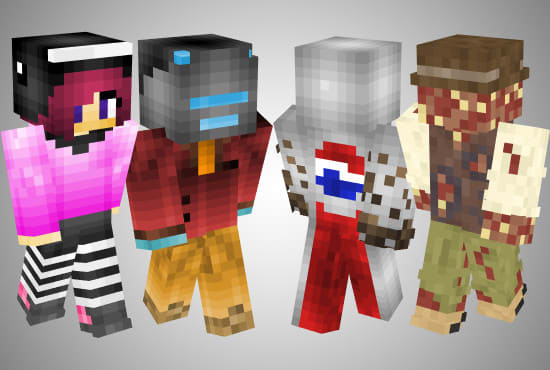 Create a custom minecraft skin by Kigatokawa | Fiverr