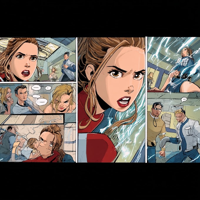 Do comic book illustration comic strip comic cover art by Bayrmse | Fiverr