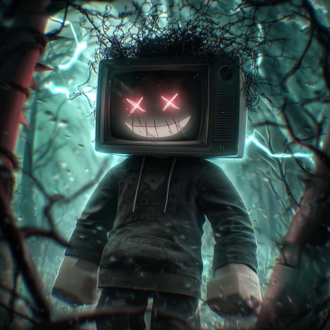 Do thumbnail youtube horror creepy scary, ,roblox, minecraft by ...