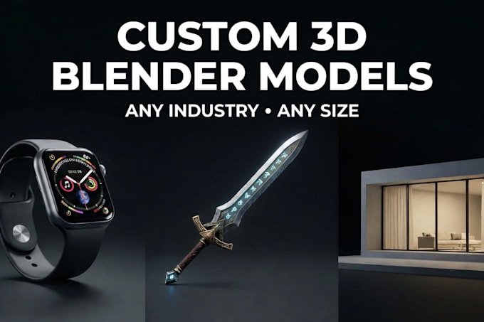 Make realistic 3d blender models for games, products and architecture ...