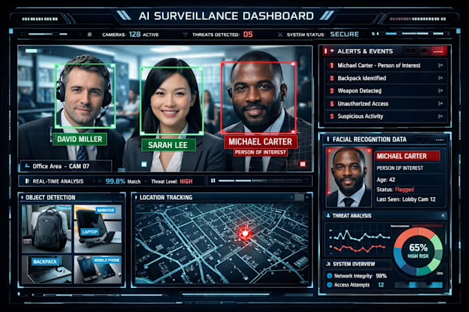 Do ai computer vision system for face recognition and object detection ...