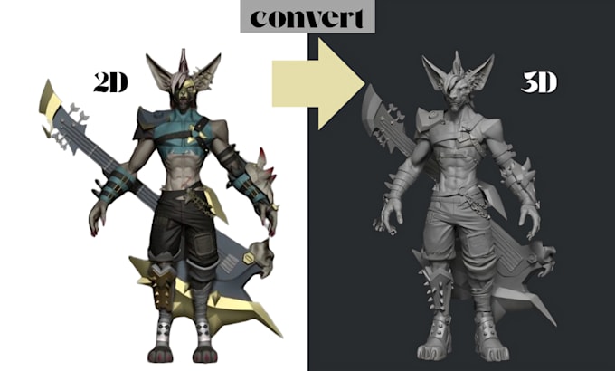 Convert 2d image sketch logo to custom 3d stl model for 3d printing stl ...