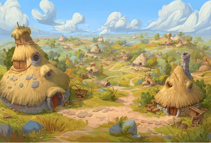 Create environment concept art for cartoons and games by Nuxelopavi ...