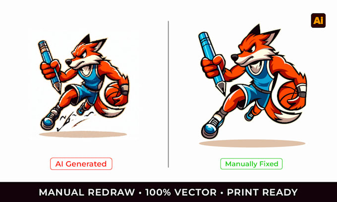 Fix and vectorize your ai generated logo by Mdshamimahmed03 | Fiverr