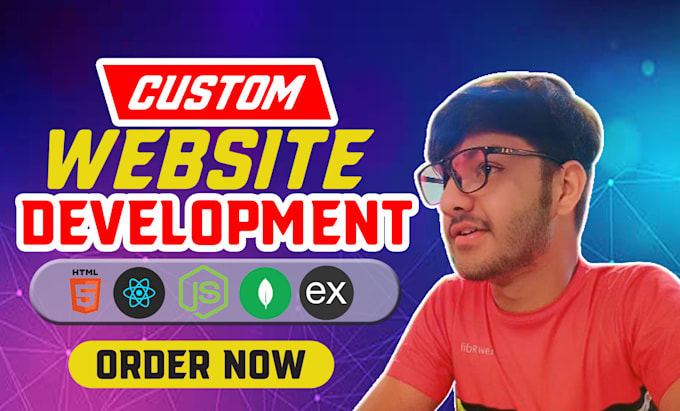 Build custom website development with full stack developer frontend ...