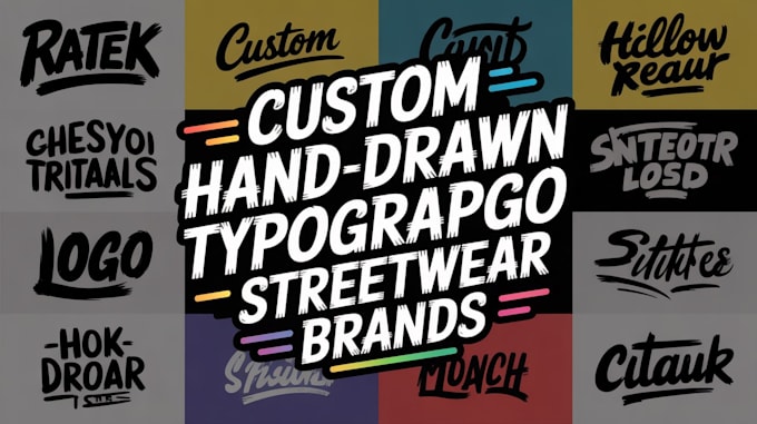 Custom hand drawn typography hand lettering logo design by ...