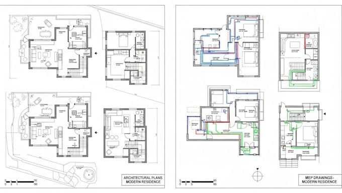 Draft architectural plans and mep drawings by Chinny112 | Fiverr