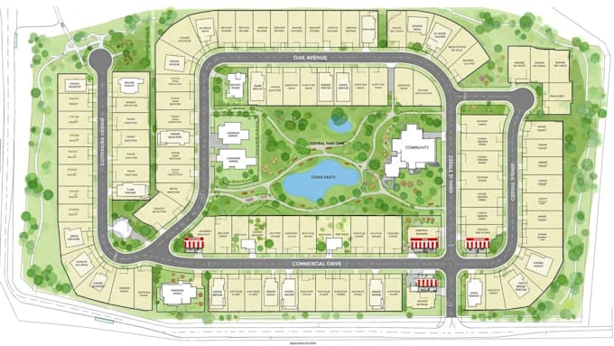 Create, design urban subdivision plan, housing layout, land use and ...