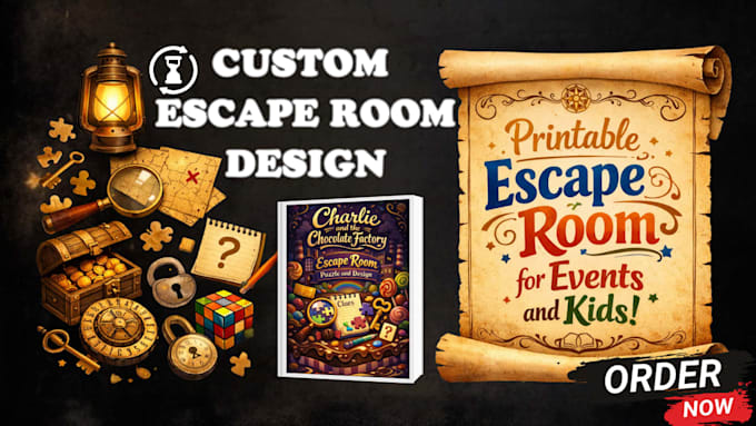 Create escape room puzzle stories with unique designs for events, team ...