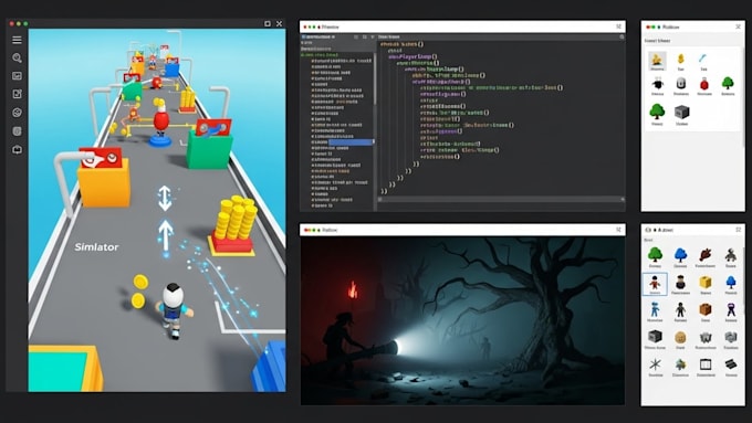 Develop roblox game development,simulator,script,horror game by ...