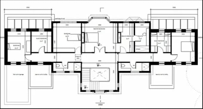 Redraw architectural floor plan, house plan, blueprint in rayon, revit ...