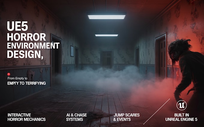 Build unreal engine horror game environment and mechanics ue5 by ...